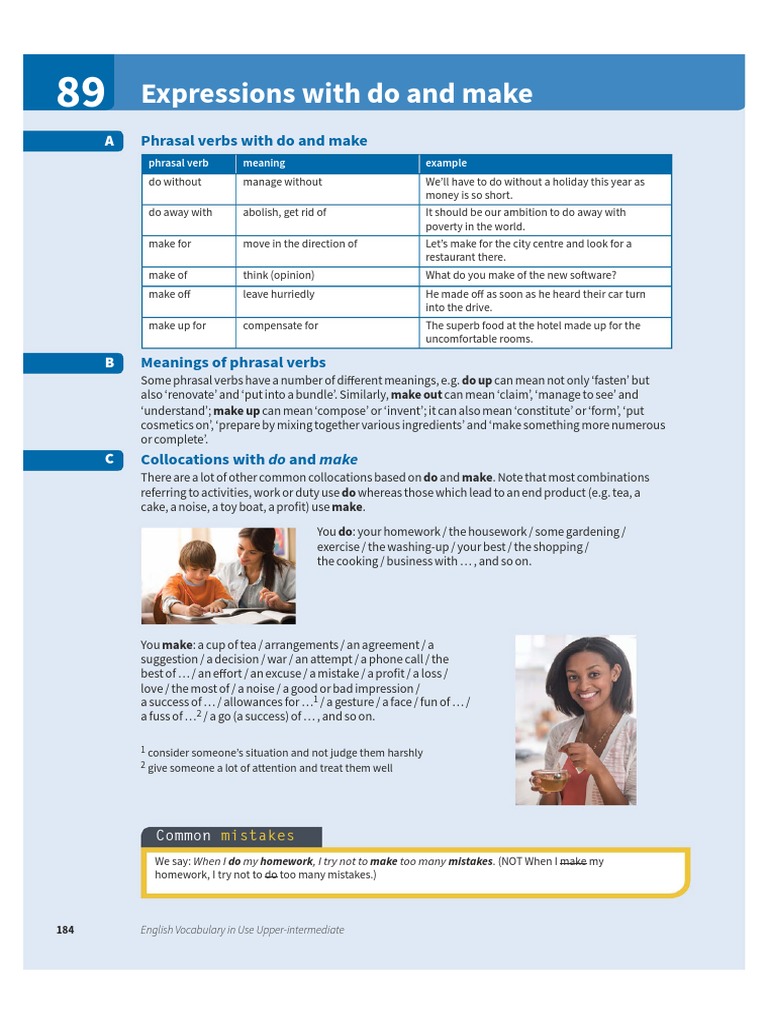 Phrasal Verbs With Do and Make | PDF