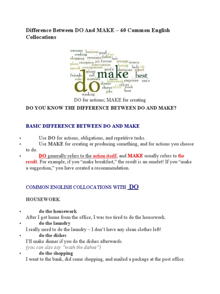 Difference Between DO and MAKE | PDF