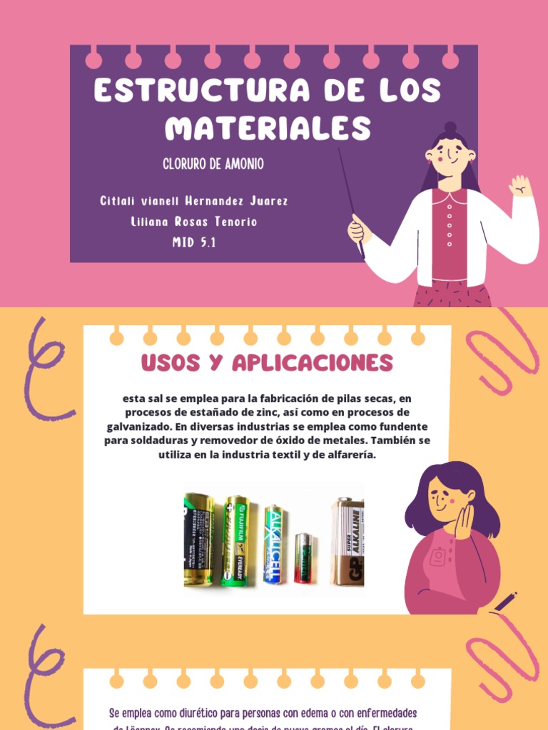 Presentacion - Cloruro de Amonio | PDF | Amoníaco | Enlace covalente