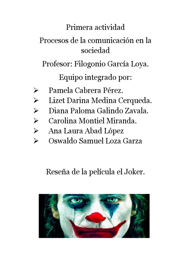 El Joker | PDF