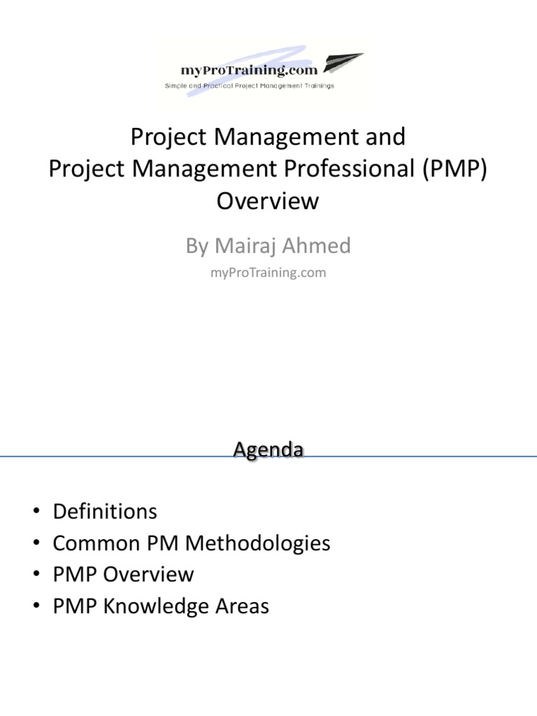 Project Management and PMP Overview | PDF | Project Management ...