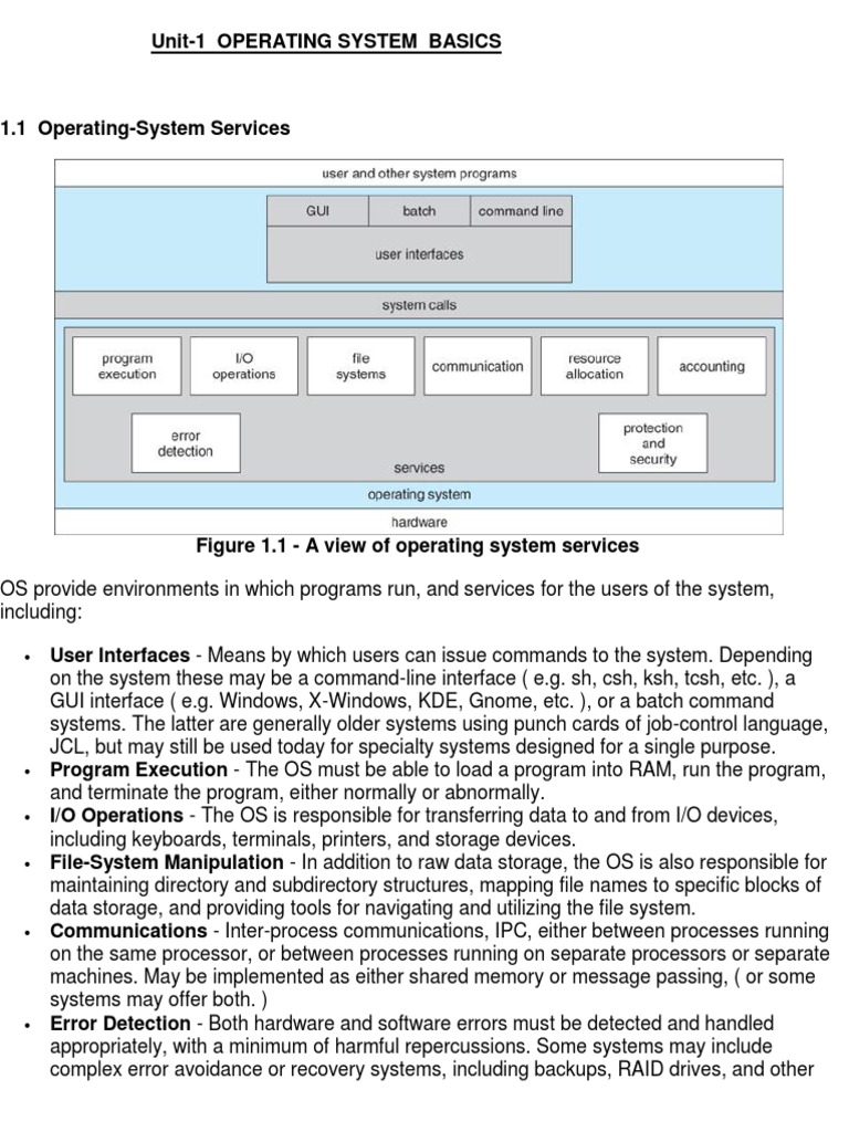 Osunit 1 | PDF | Computer Data Storage | Operating System