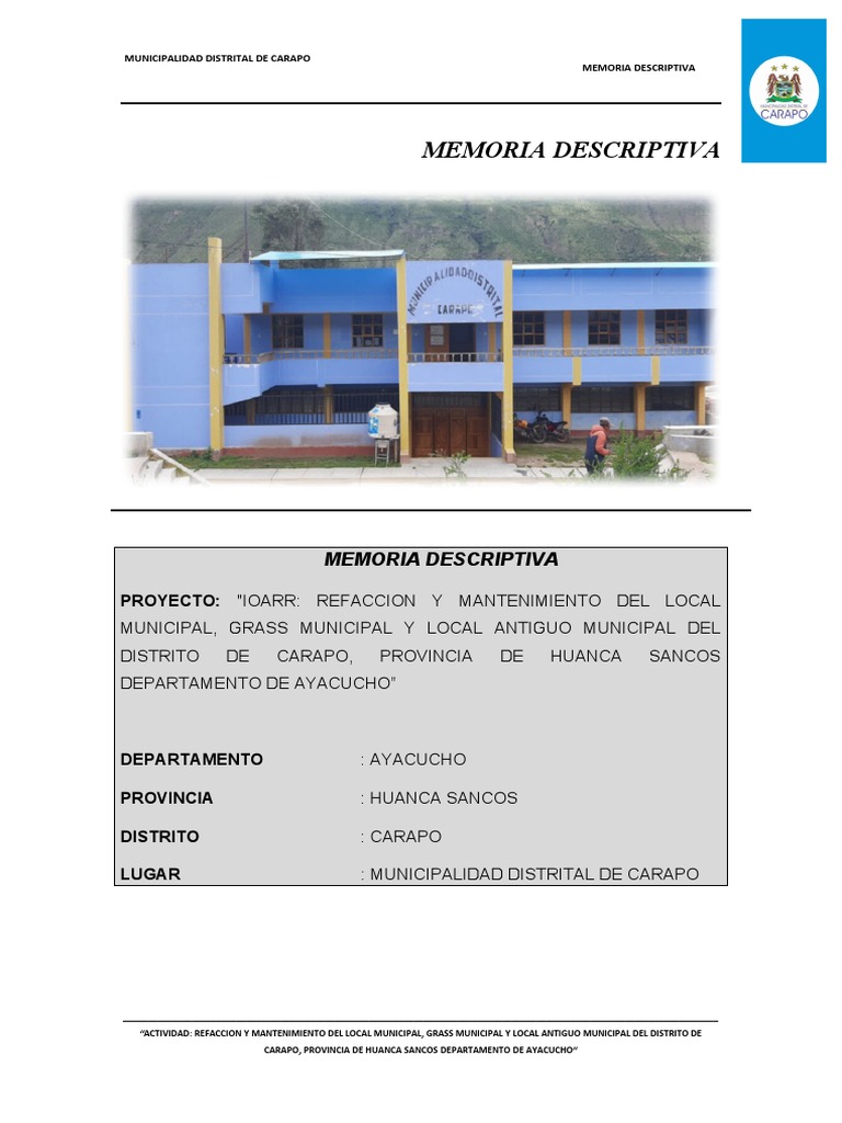 Memoria Descriptiva | PDF | Clima