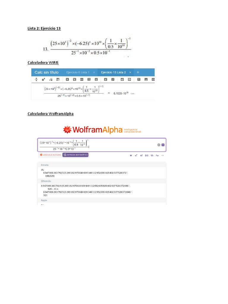 Lista 2 Ejercicio 13 | PDF