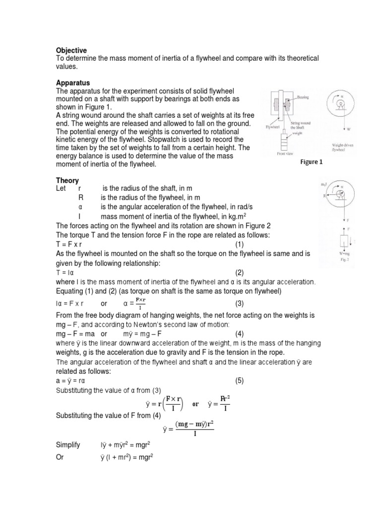 Fly Wheel | PDF | Torque | Motion (Physics)