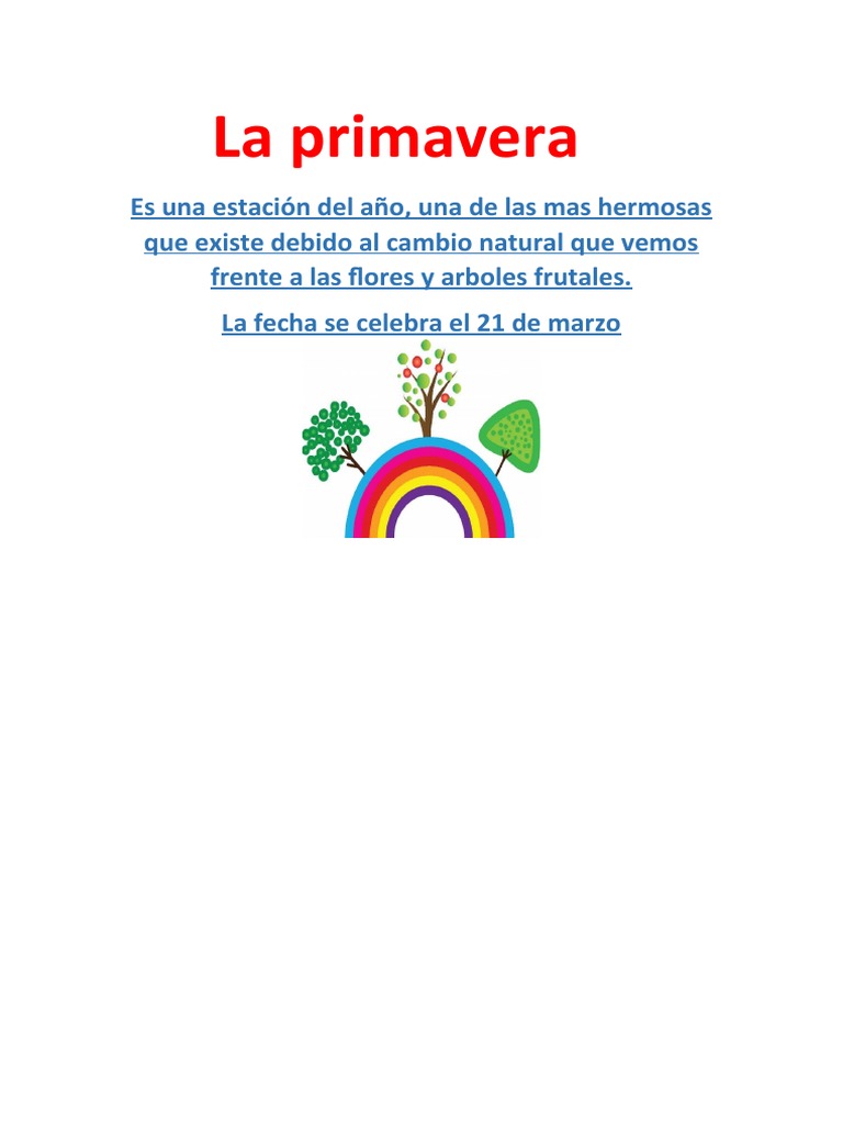 La Primavera | PDF