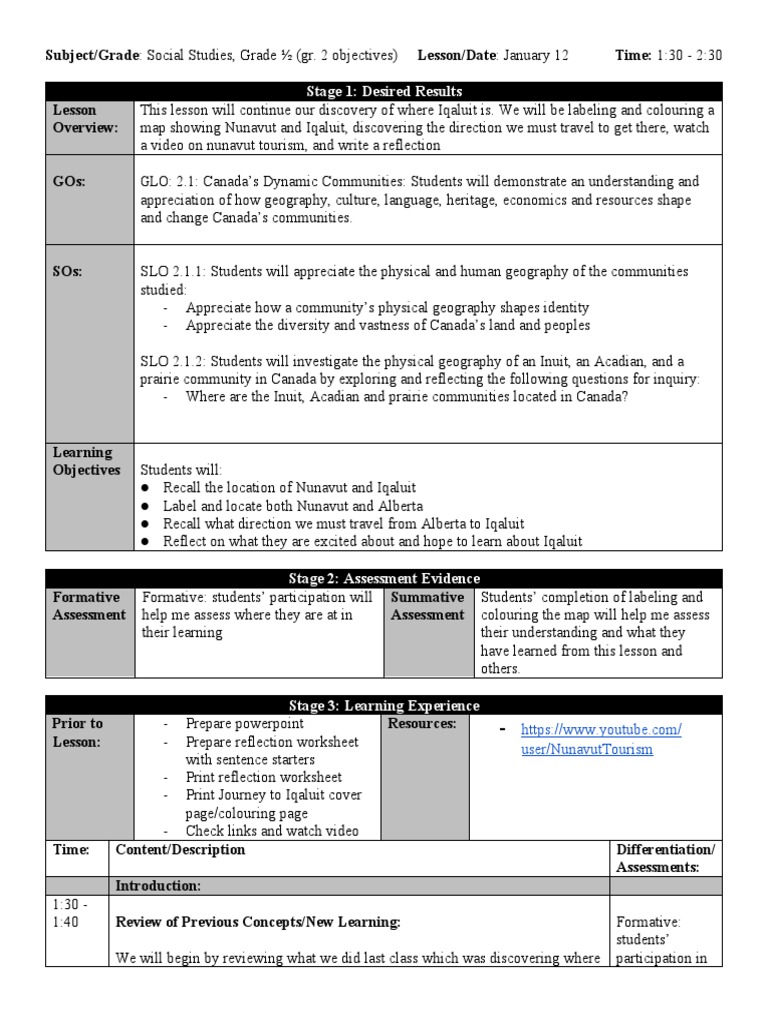 Social Studies Lesson 2 | Download Free PDF | Cognitive Science | Learning