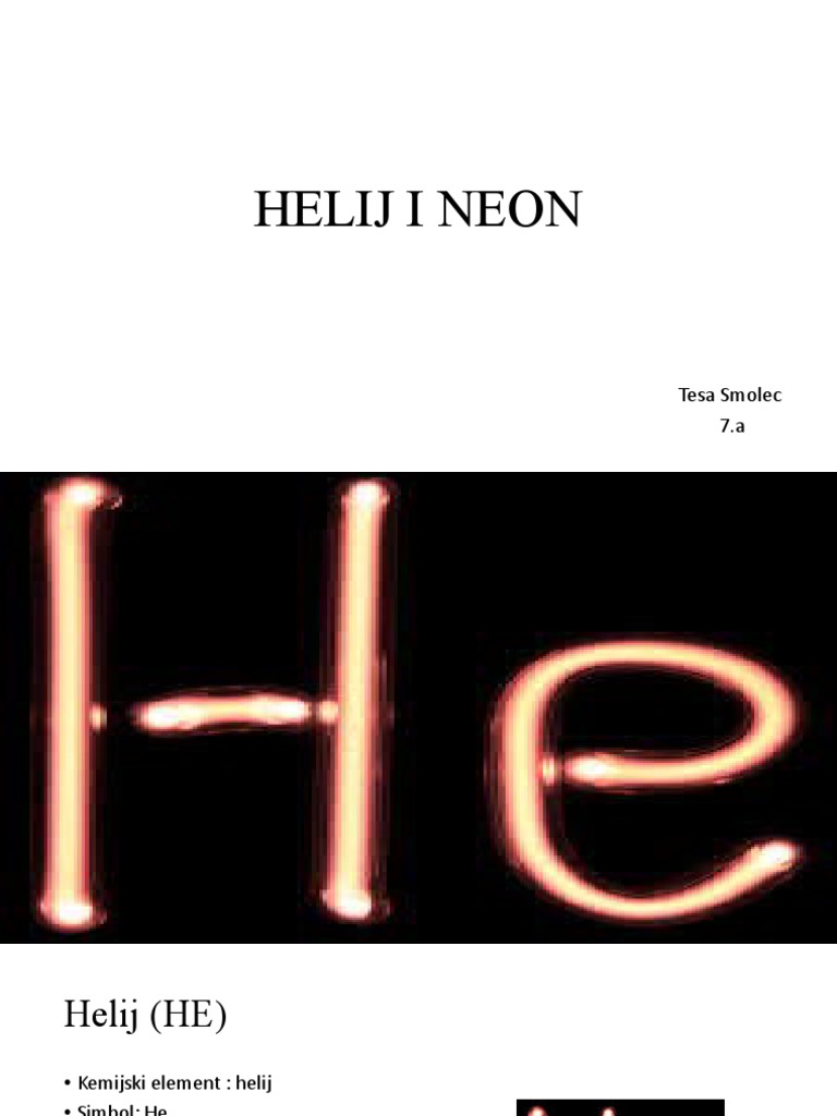 Helij I Neon | PDF