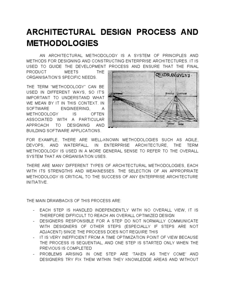 Architectural Design Process and Methodologies | Download Free PDF ...