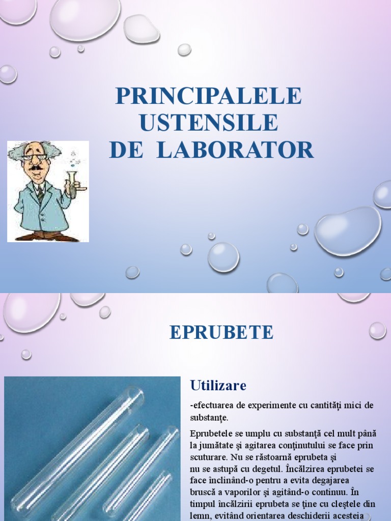 Ustensile de Laborator | PDF