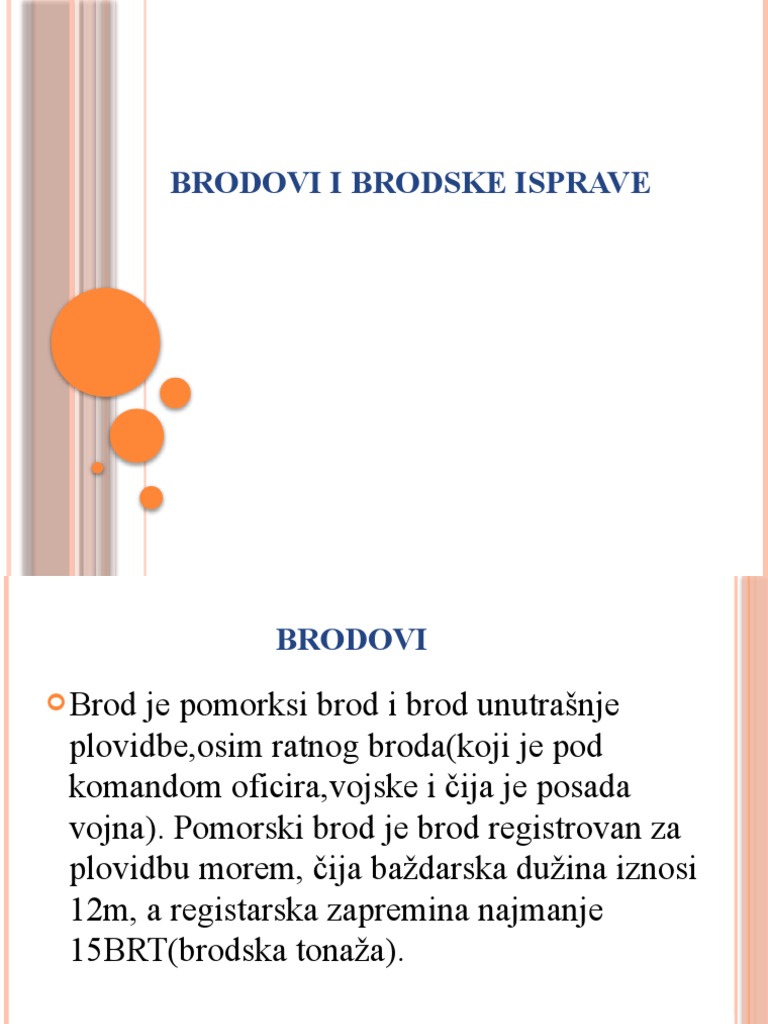 Brodovi I Brodske Isprave40 | PDF