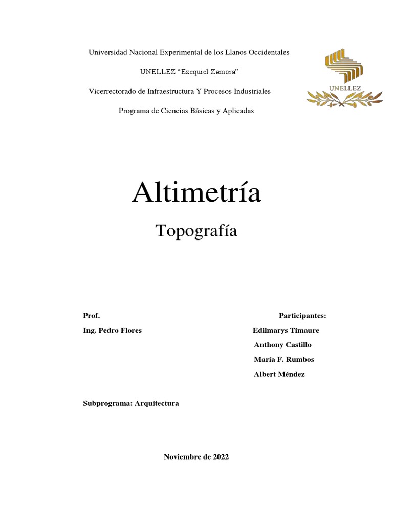 Altimetria | PDF | Topografía | Mapa