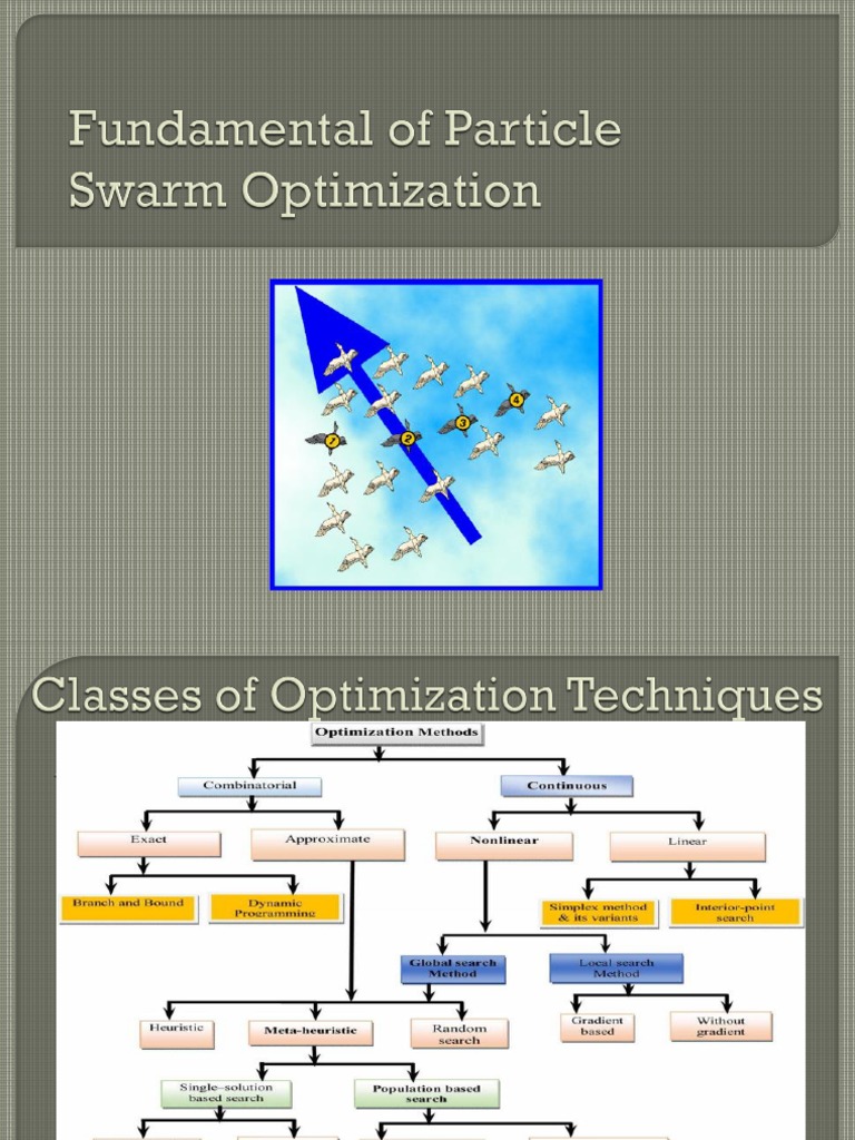 Lect.4 - Fundamentals of Particle Swarm Optimization | PDF | Theoretical Computer Science ...