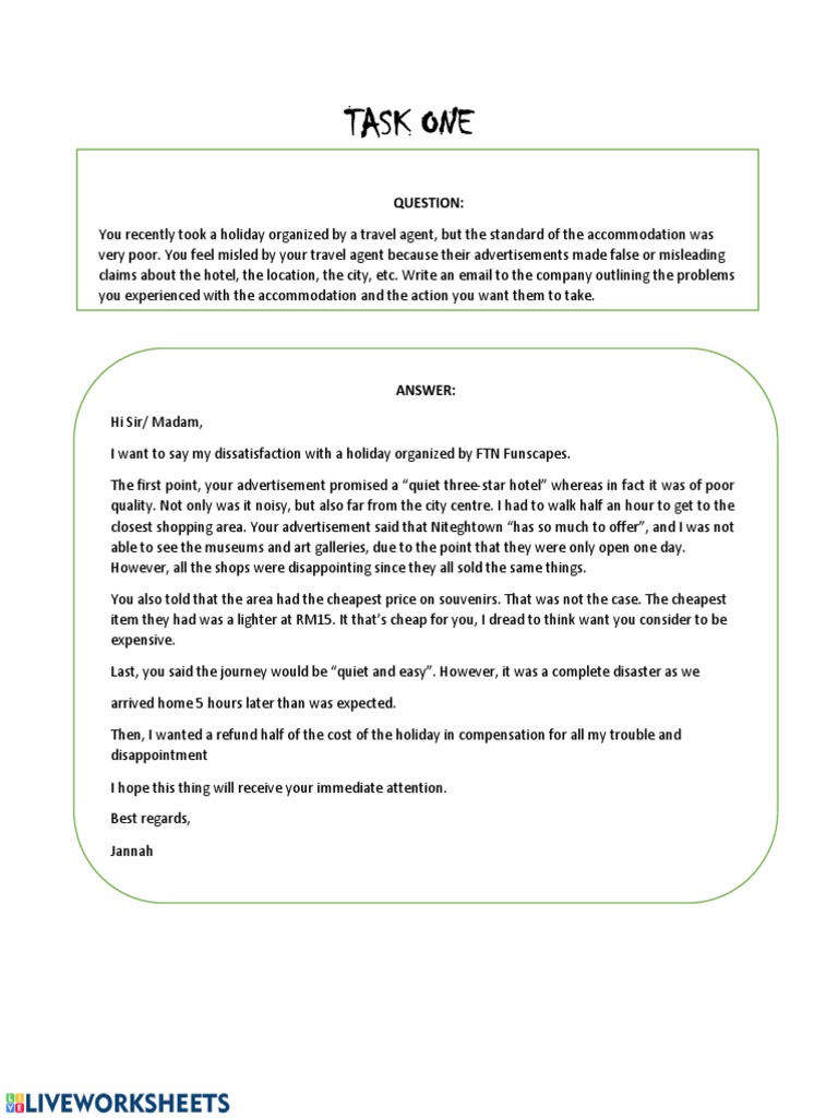 Email Worksheet 2 | PDF
