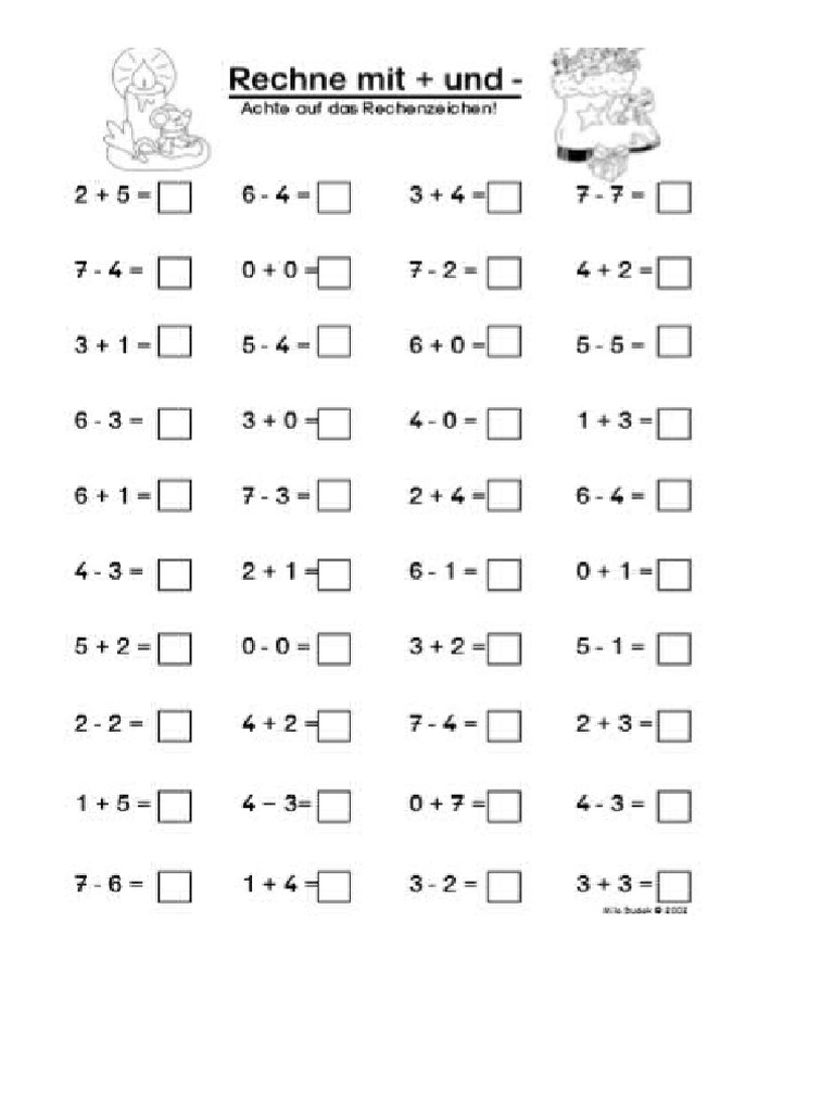 Sabiranje I Oduzimanje Do 7 Listić | PDF