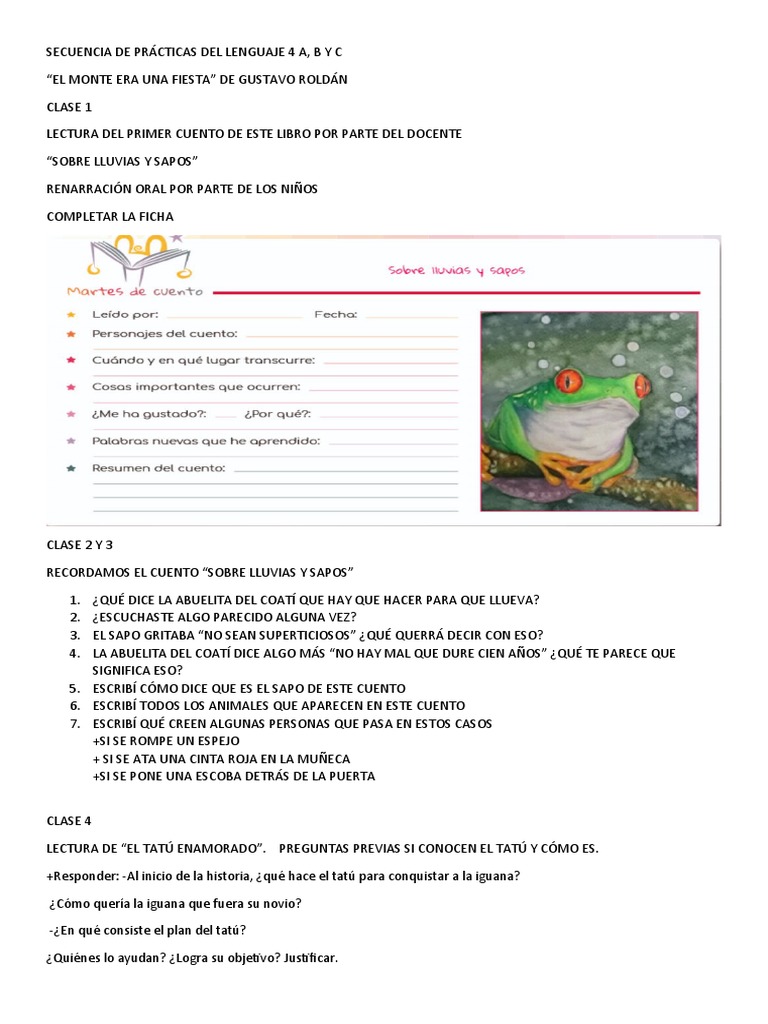 El Monte Era Una Fiesta - Secuencia | PDF