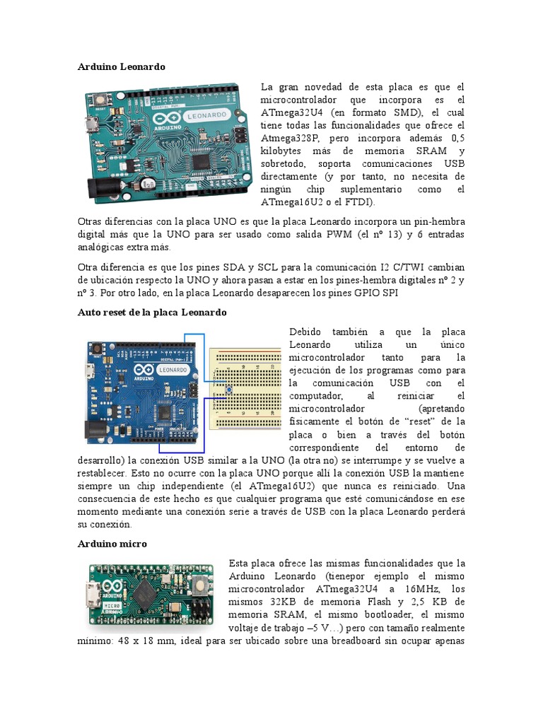 Arduino Leonardo | PDF | Arduino | Microcontrolador Arduino Leonardo | PDF | Arduino | Microcontrolador