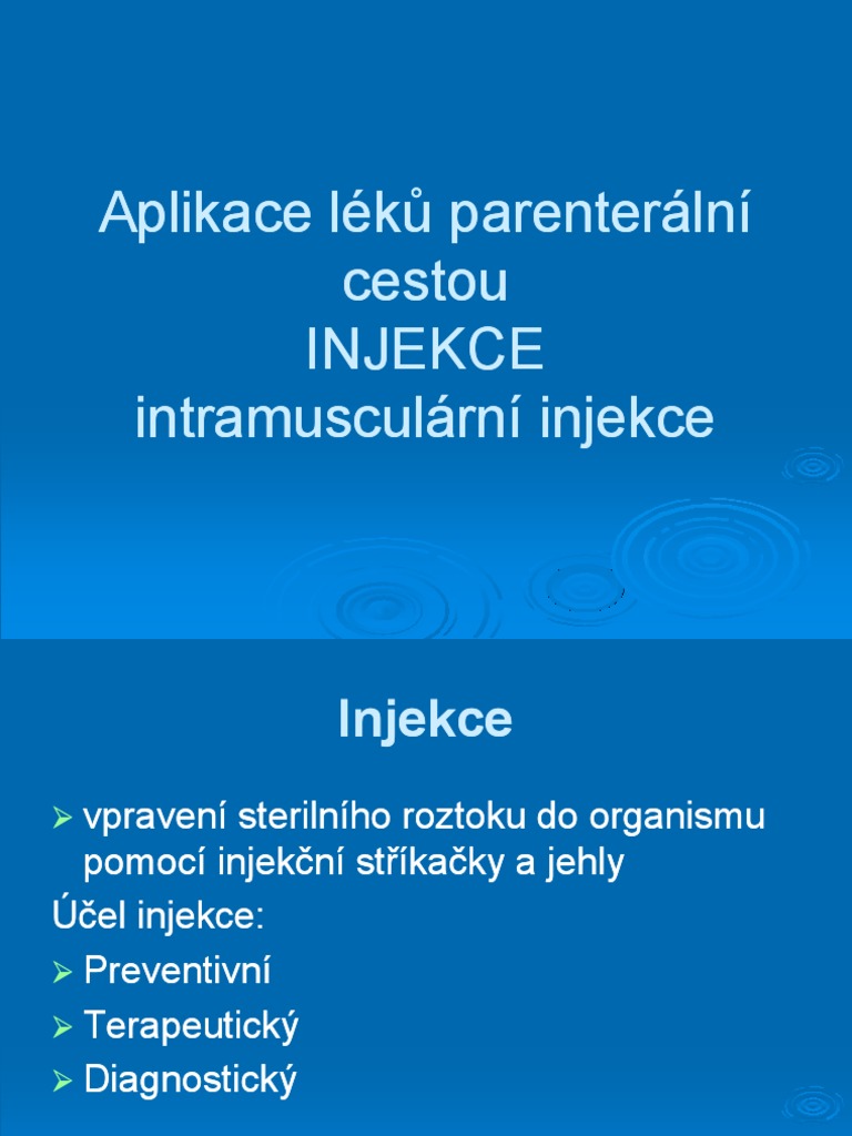 Injekce - Intramuscularni | PDF