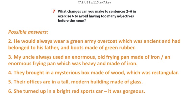 Possible Answers | PDF