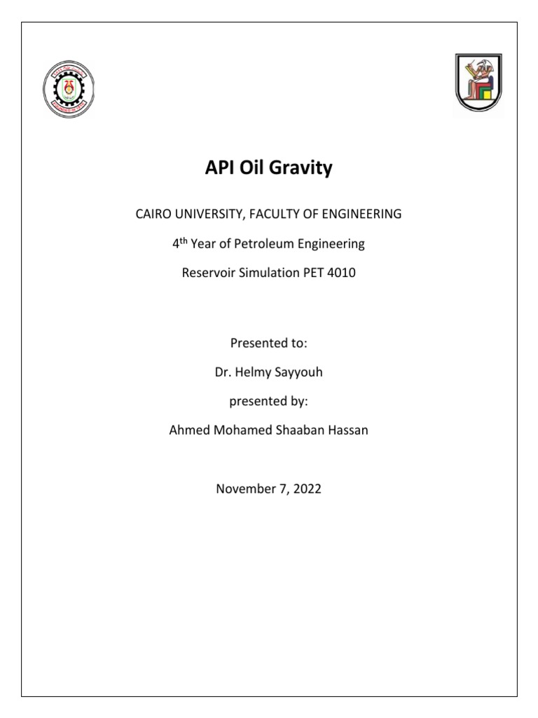 API Gravity | PDF