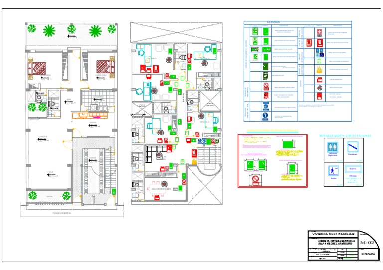 Planos Casa Señalizacion | PDF | Incendios | Peligros