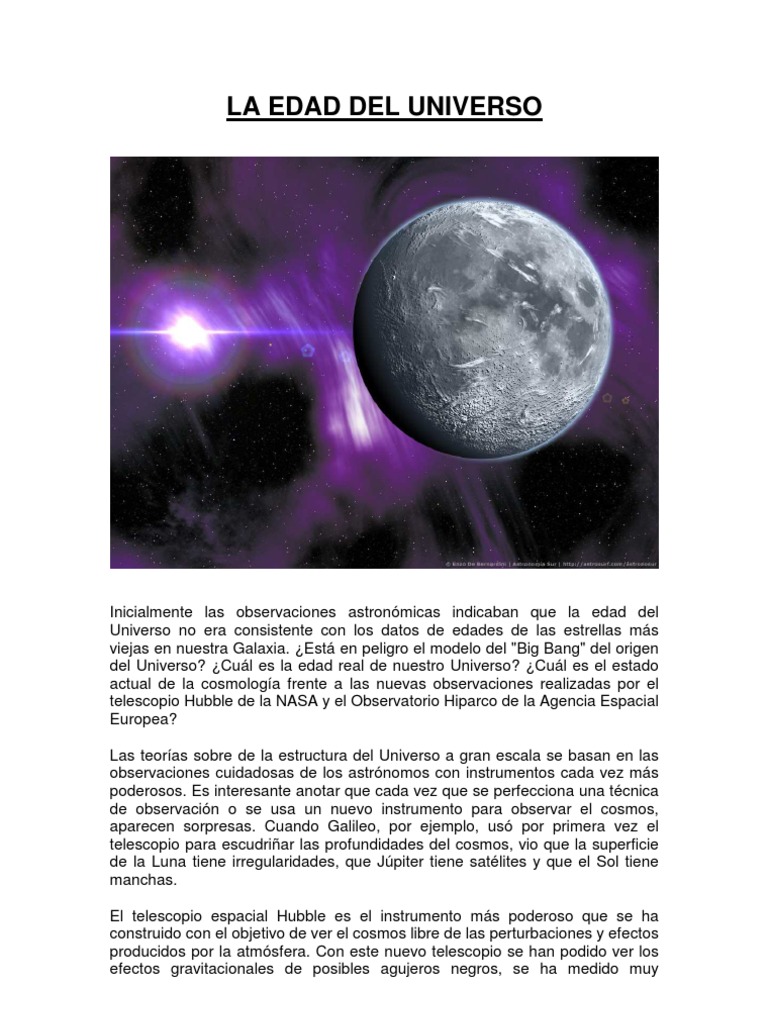 La Edad Del Universo