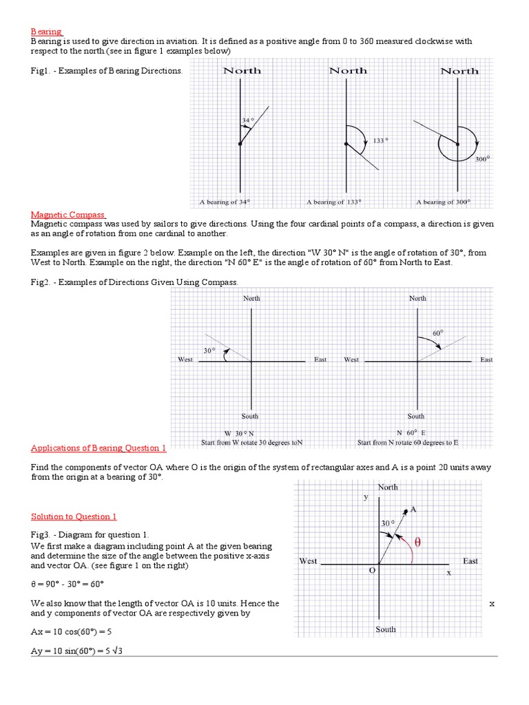 Vector Bearing | PDF | Angle | Euclidean Vector