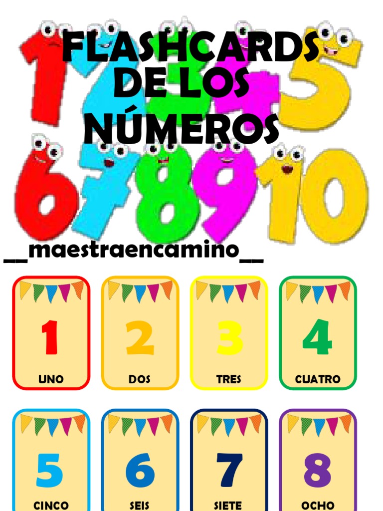 Flashcards Des Números. | PDF