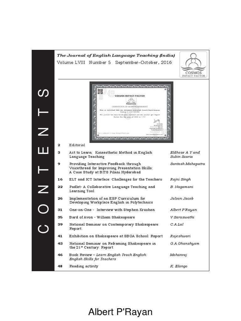 U2 - Interview With Stephen Krashen | PDF | Second Language Acquisition ...