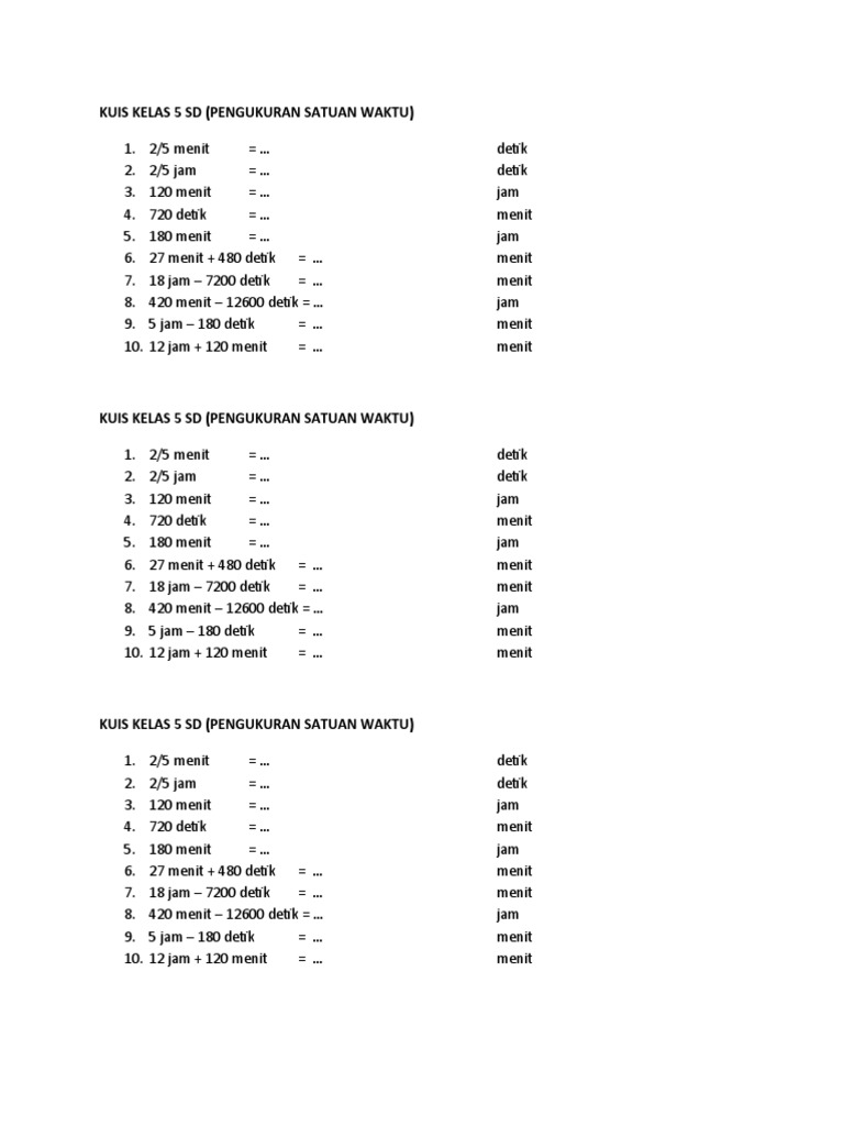 Kuis Kelas 5 SD | PDF | Memasak, Makanan, & Anggur