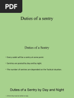 Duties of A Sentry | PDF