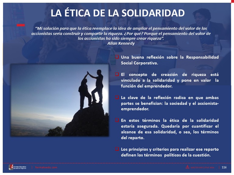 La Ética de La Solidaridad - 116 | PDF | Negocios | Relaciones ...