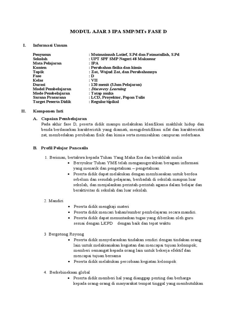 Modul Ajar Ipa Smalb Pdf - EmriDev