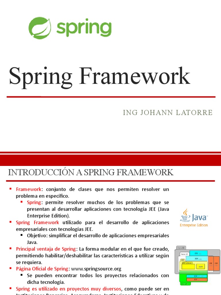Spring Framework | PDF | Spring Framework | Modelo – Vista – Controlador