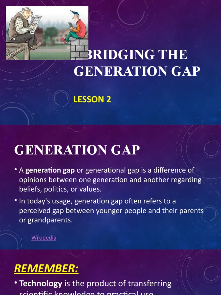 TTL2 LESSON 2 Bridging The Generation Gap | PDF | Energy Development | Telephone