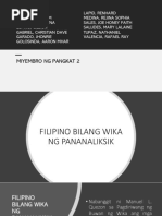 Yunit Iii - Filipino Sa Agham, Teknolohiya, Inhenyeriya | PDF