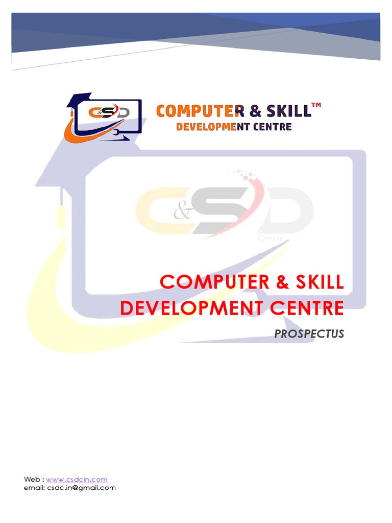 Computer & Skill Development Centre Prospectus | PDF | Php | Websites