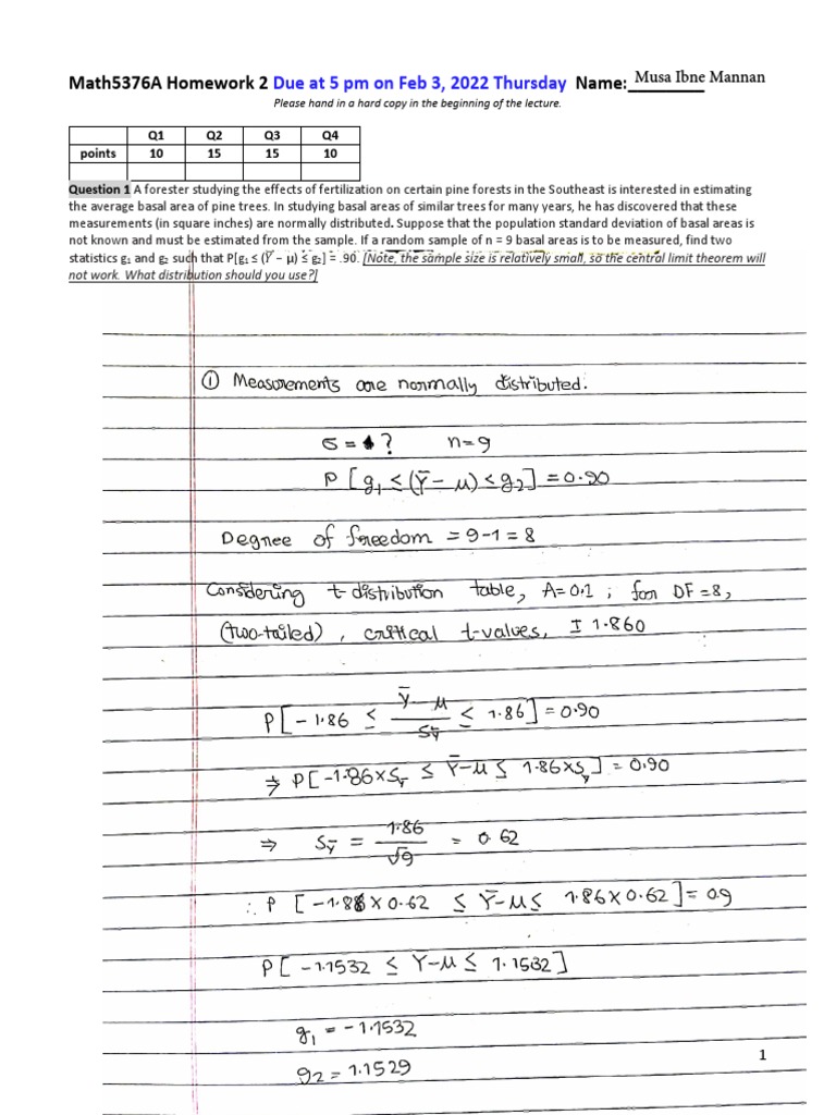 Solution To Statistics Problems: Design of Experiment | PDF