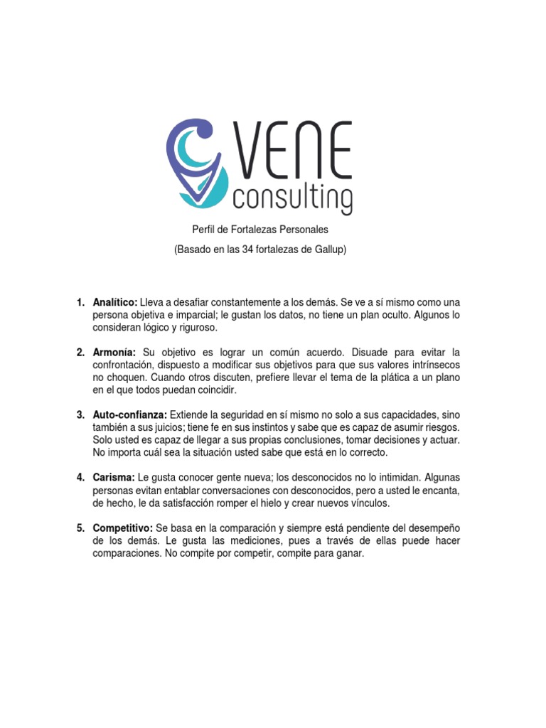 Guía de Fortalezas Personales - VNC | PDF