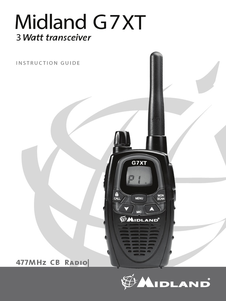 Midland G7 XT User Instruction Guide | PDF | Electronics | Information ...