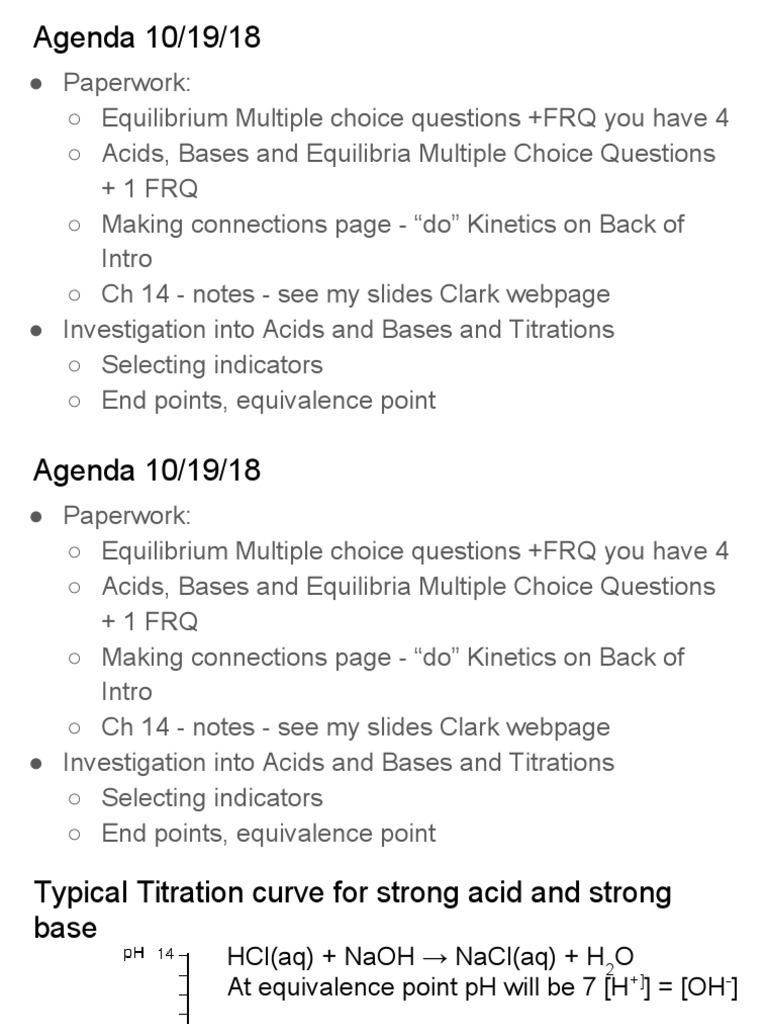 Intro To Titrations - 2 | PDF | Titration | Chemistry