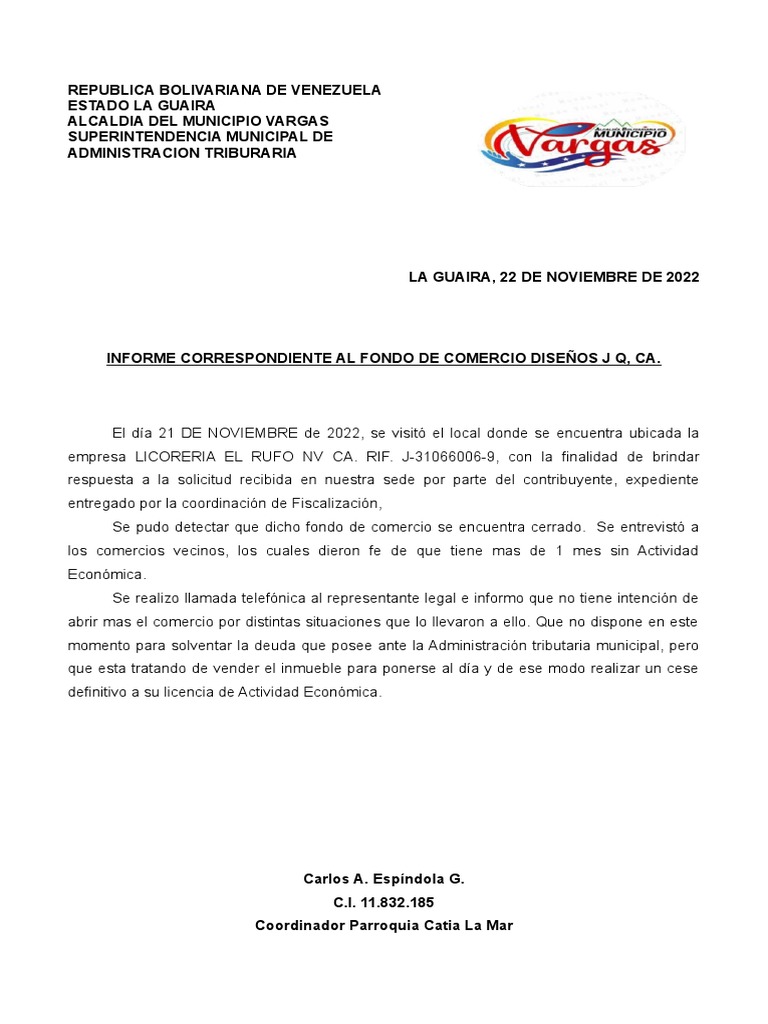 Informe Eel Rufo | PDF