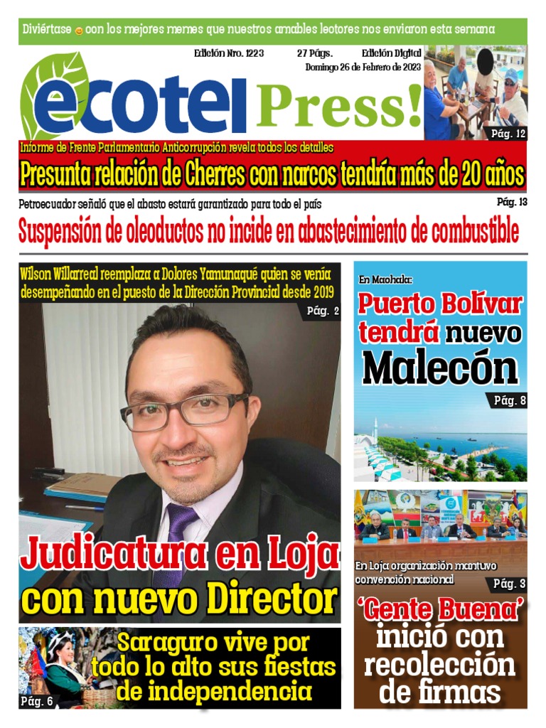 Buenos Dias Ecotel Press Domingo 26 de Febrero de 2023 | PDF | Ecuador