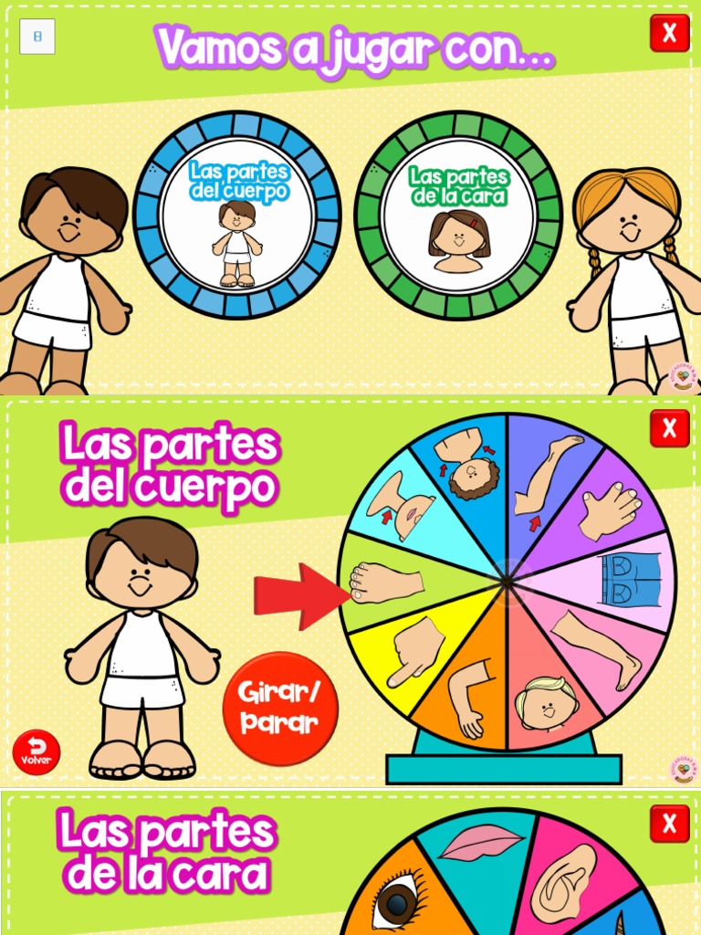 Ruleta Partes Del Cuerpo | PDF