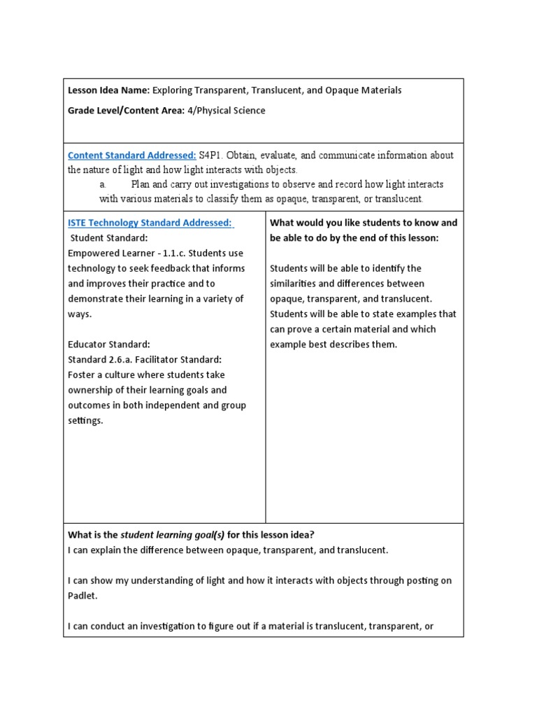 Itech Lesson 1 | PDF | Learning | Teachers