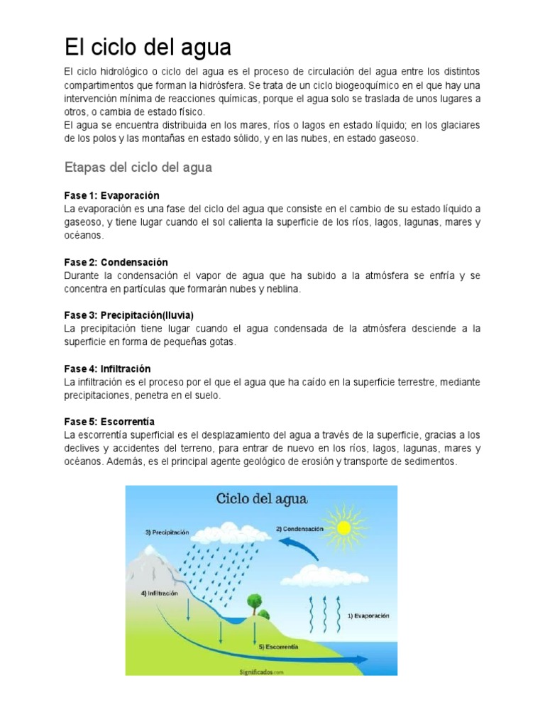Ciclo Del Agua I Pdf