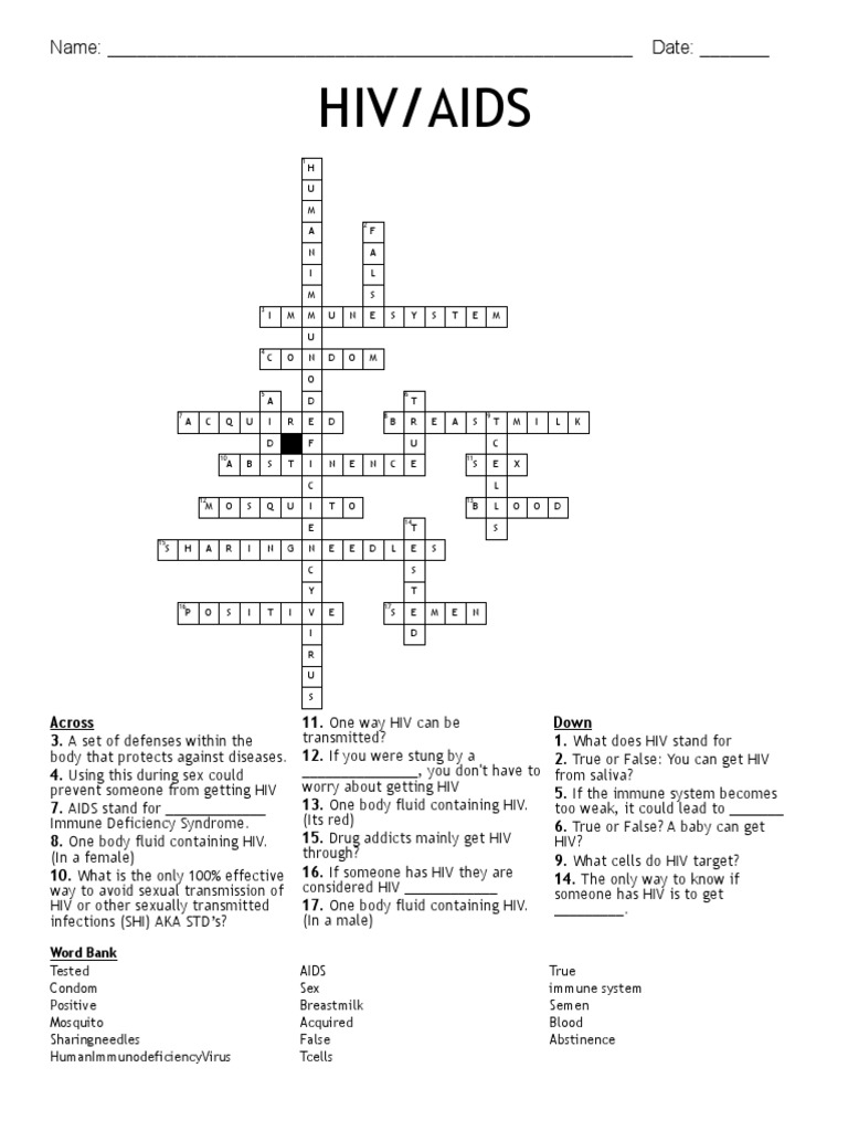 HIVAIDS Answer Key | PDF | Hiv/Aids | Hiv
