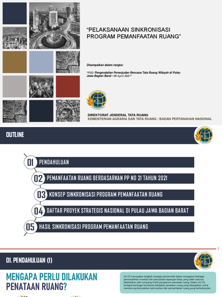 Pelaksanaan Sinkronisasi Program Pemanfaatan Ruang | PDF
