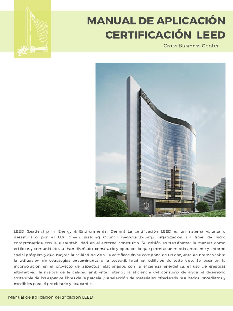 MANUAL DE APLICACIÓN CERTIFICACIÓN LEED | PDF | Uso eficiente de energía | Residuos
