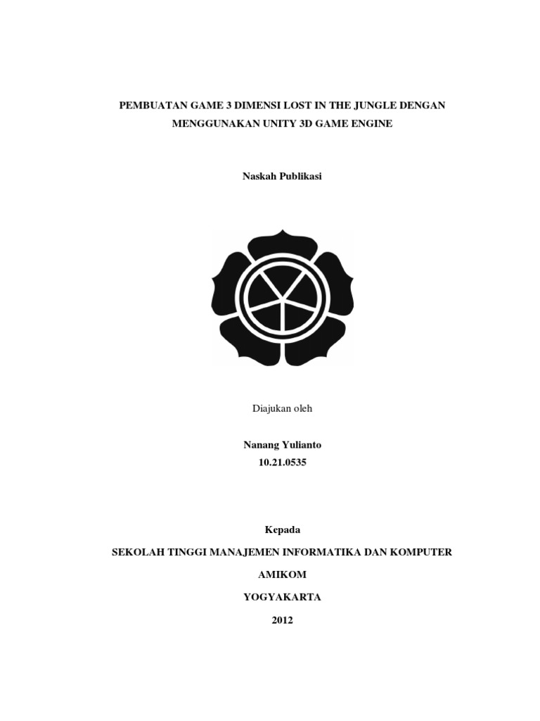 3D Game Development: Lost in the Jungle | PDF | Unity (Game Engine ...